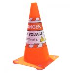 Buy Set of 3 High Voltage Safety Warning Cones | EINTAC