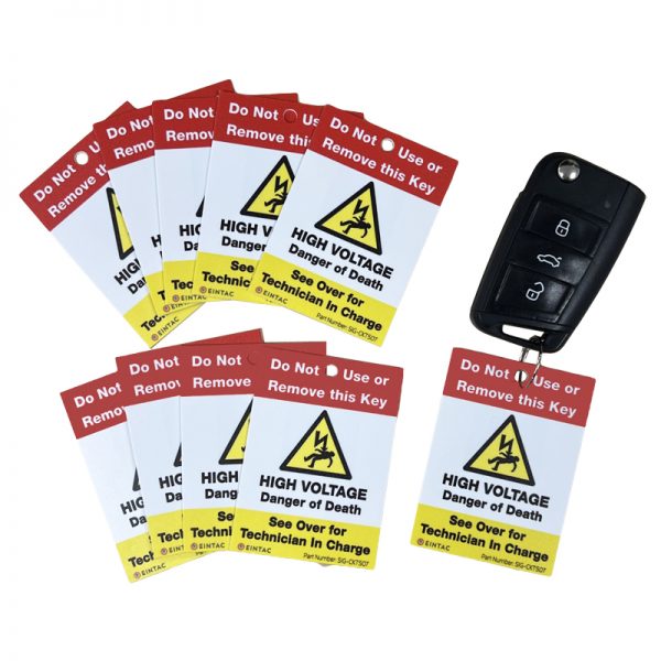 Buy Electric Vehicle Key Technician Tags | Eintac Signage